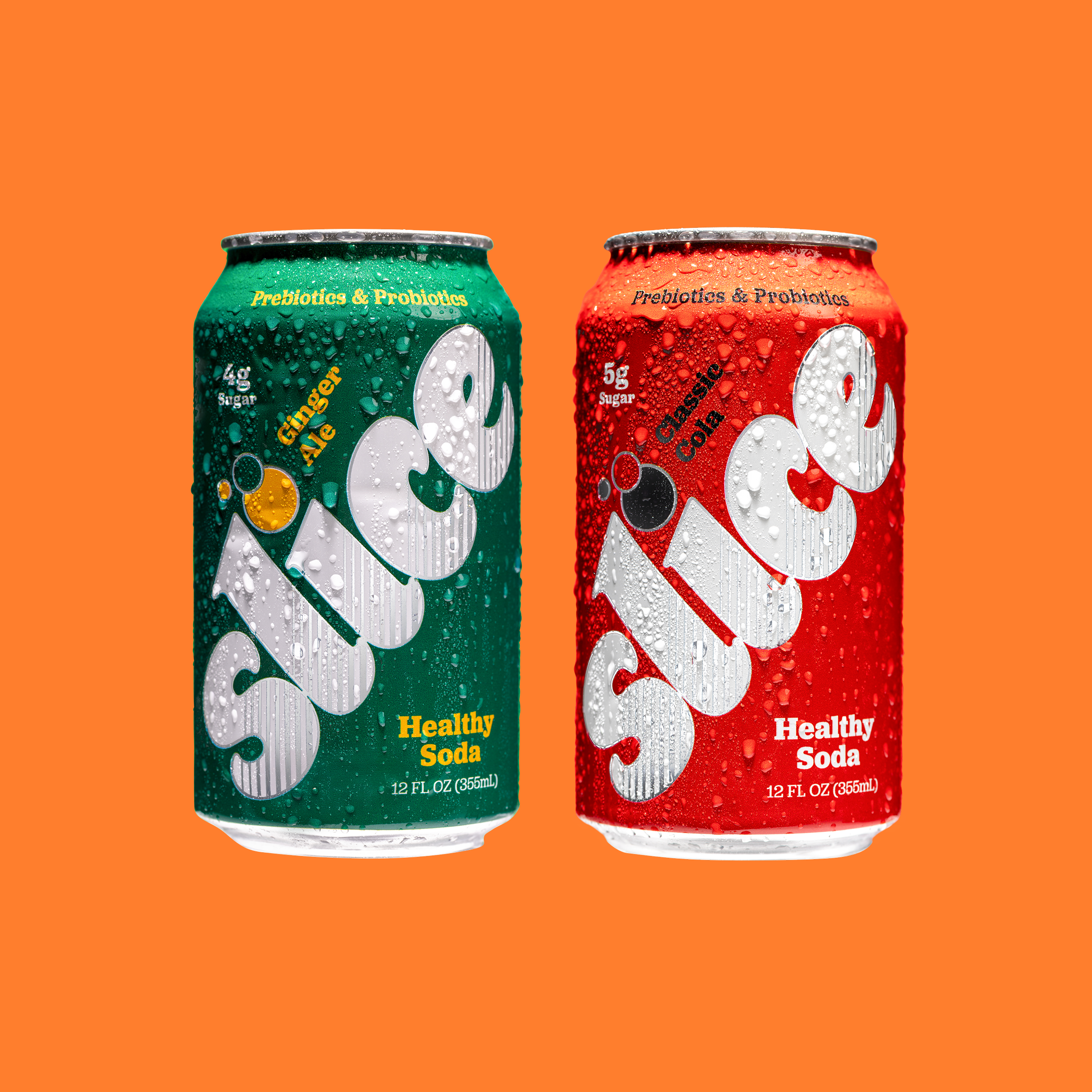 Ginger Ale & Cola Healthy Soda Variety Pack (12pk) | Slice Soda